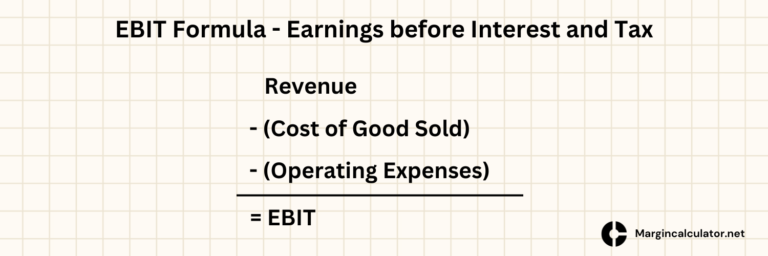 EBIT Calculator - Earnings Before Interest and Tax